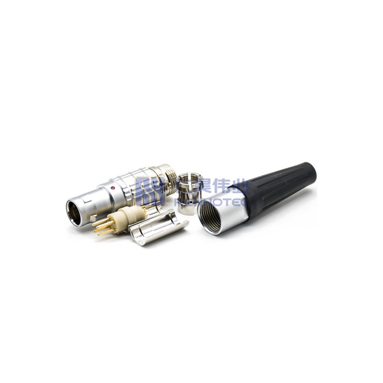 Push-Pull Circular Connector B Series FGG Plug with Collet Connector ...