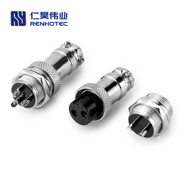 GX12 Straight Connector - Renhotec Pro