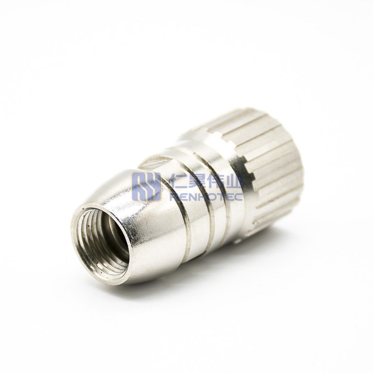 M23 Male Plug Straight Signal Metal Shell Field Wireable Connector