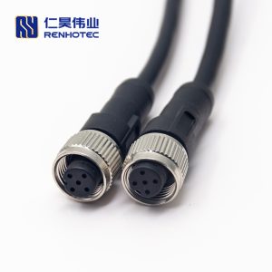 M12 Female to Female Straight Overmolded Cable - Renhotec Pro