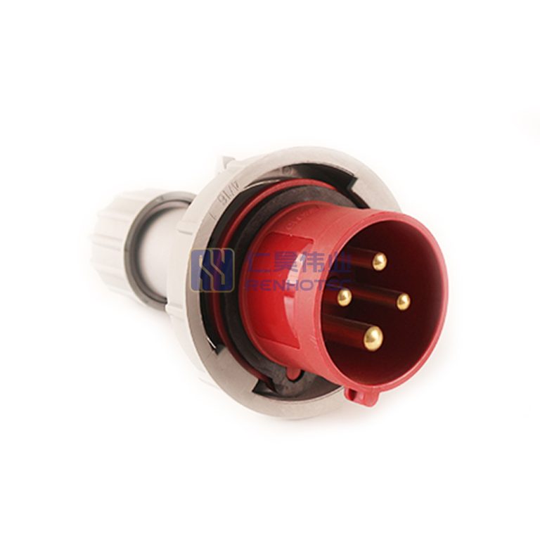 Industrial Plug 4 Pin Connector RHT0142 16A RHT0242 32A IP67 - Renhotec Pro