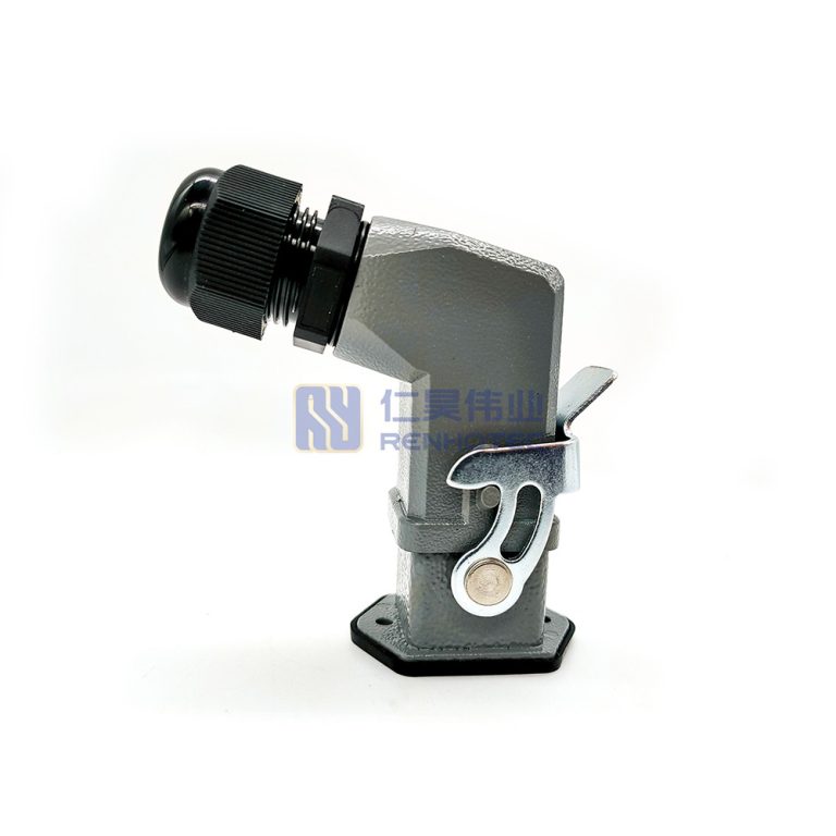 Heavy Duty Connector H3A Side Entry M20 Bulkhead Mounting HA 3 Pin 10A ...