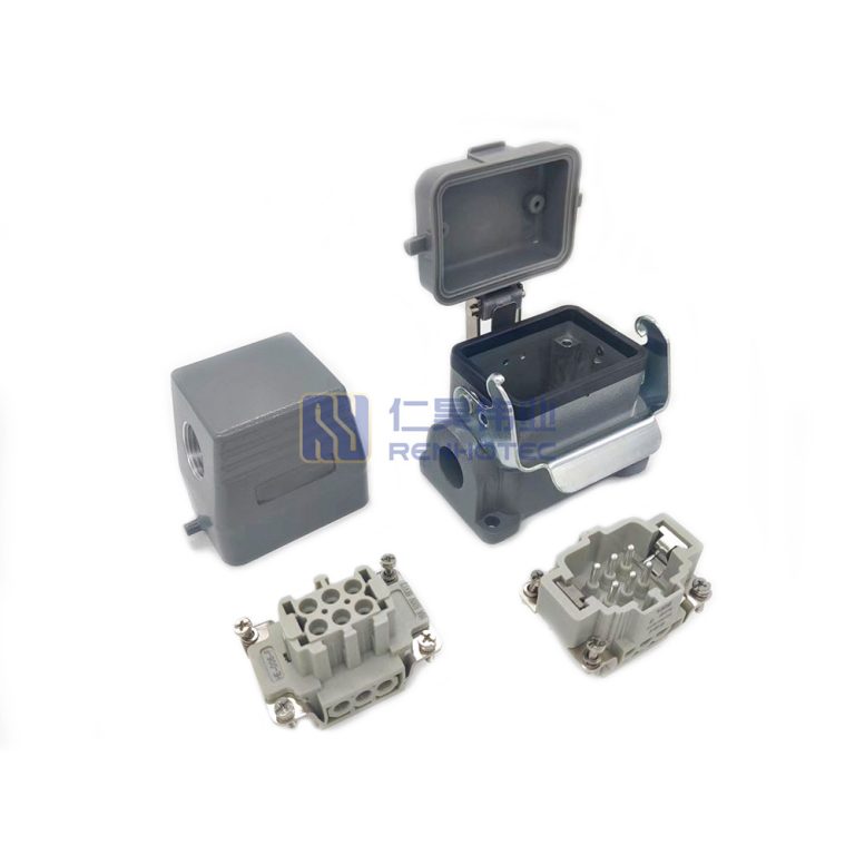 Heavy Duty Connector H6B Side Entry M20 HE 6 Pin 16A 500V - Renhotec Pro