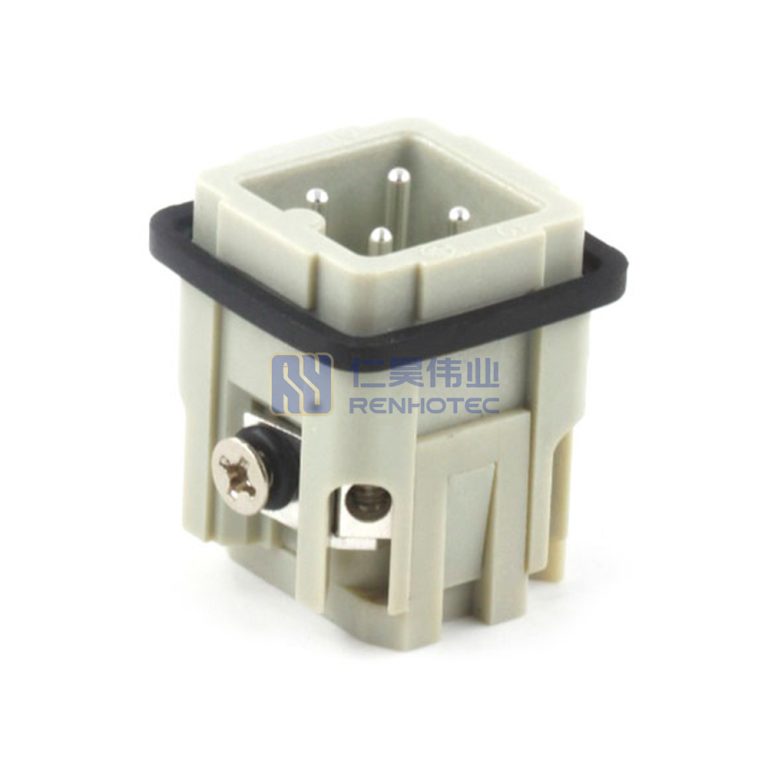 Heavy Duty Connector HA 3 Pin Male Insert Screw Terminal - Renhotec Pro