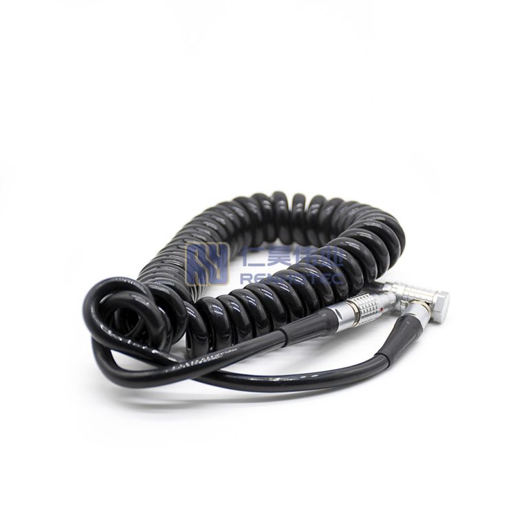 Push Pull B Series Straight Plug to Right Angle Plug Double Ended Cable ...
