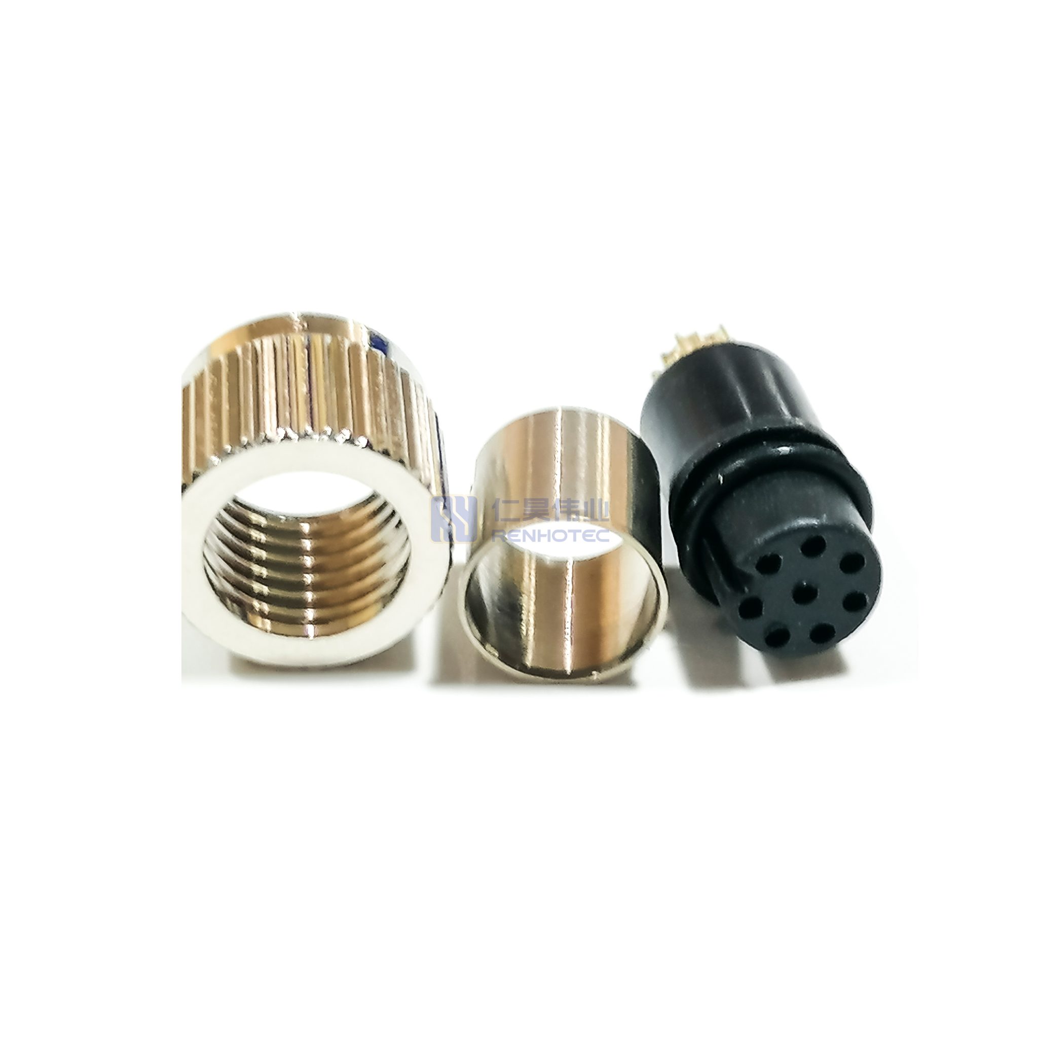 M8 Female 8 Pos Plug Shielded Molding Circular Connector for Sensor ...