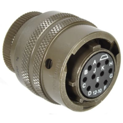 MIL-DTL-26482 MS3116E-12-10S Female Straight Plug, No.12 Shell 10Pin ...
